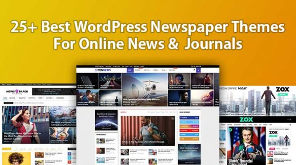 25+ Best WordPress Newspaper Themes for Online News & Journals 2019
