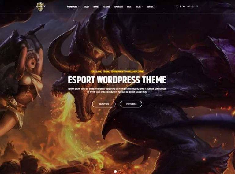 20+ Best WordPress Themes for Gaming, eSport, Video Games