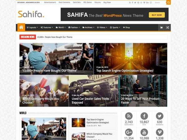 25+ Best WordPress Newspaper Themes for Online News & Journals 2019