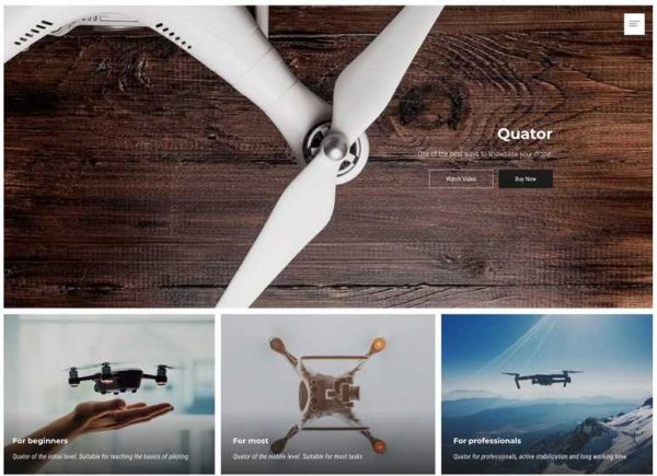 10 Best Wordpress Themes For Drones Companies 2020