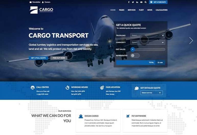 25+ Best WordPress Themes for Transport and Logistics Companies