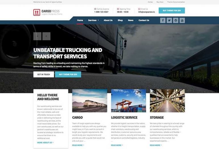 25+ Best WordPress Themes for Transport and Logistics Companies