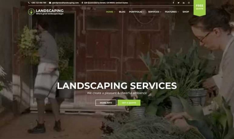 15+ Gardener WordPress Themes for Gardening and Landscaping 2020