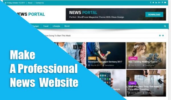 How To Create News Website With WordPress Newsportal Free Theme How To Create News Website With WordPress Newsportal Free Theme