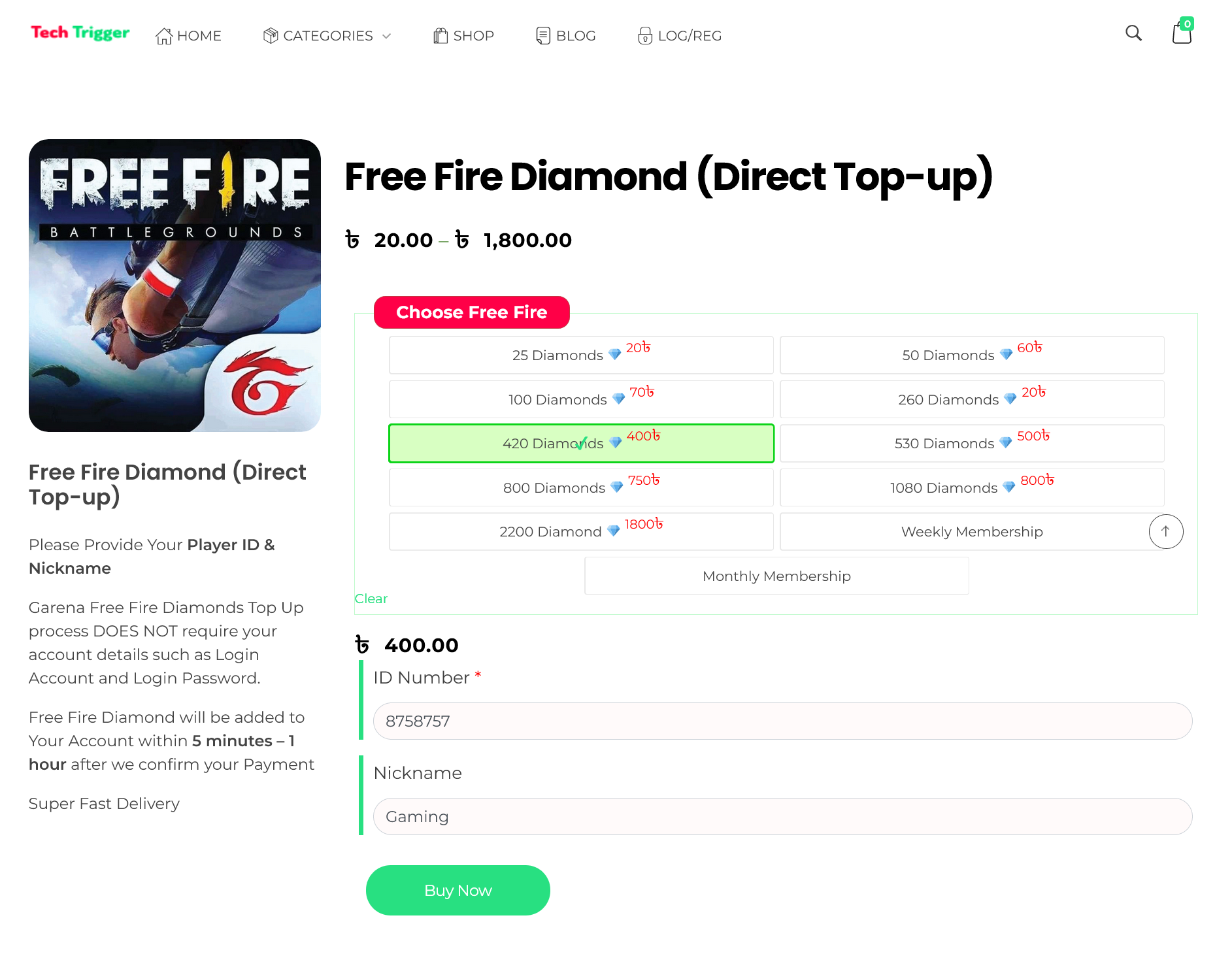 (Demo-3) Gaming TopUp, Visa & Gift Card Selling Website Code