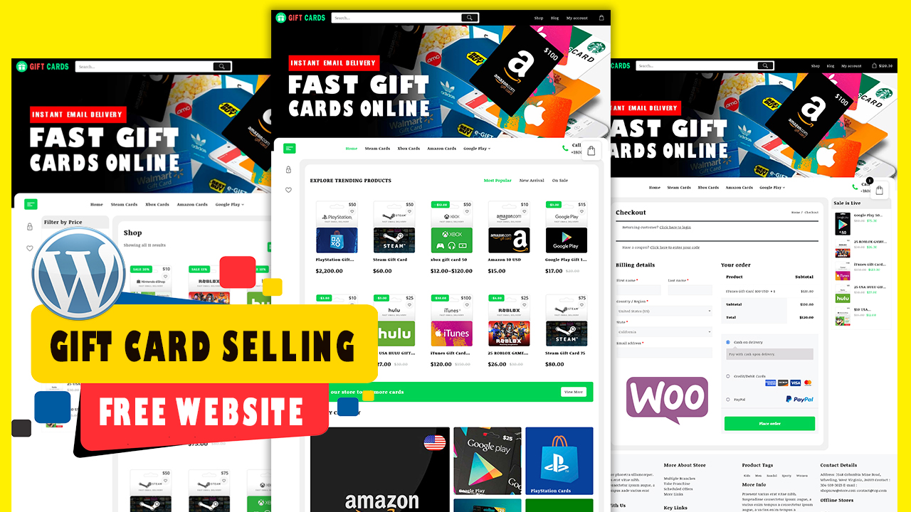 How To Create Gift Card Selling ECommerce Wordpress Website