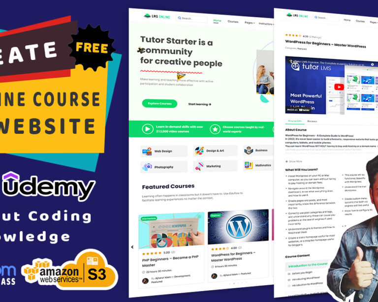 How to Create Multi Instructor Wordpess LMS Website Like Udemy