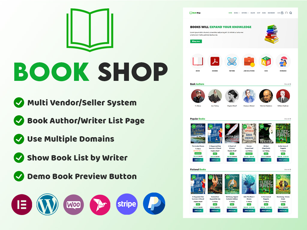 Multi-Vendor Book Selling Website Backup File | Ecommerce Website