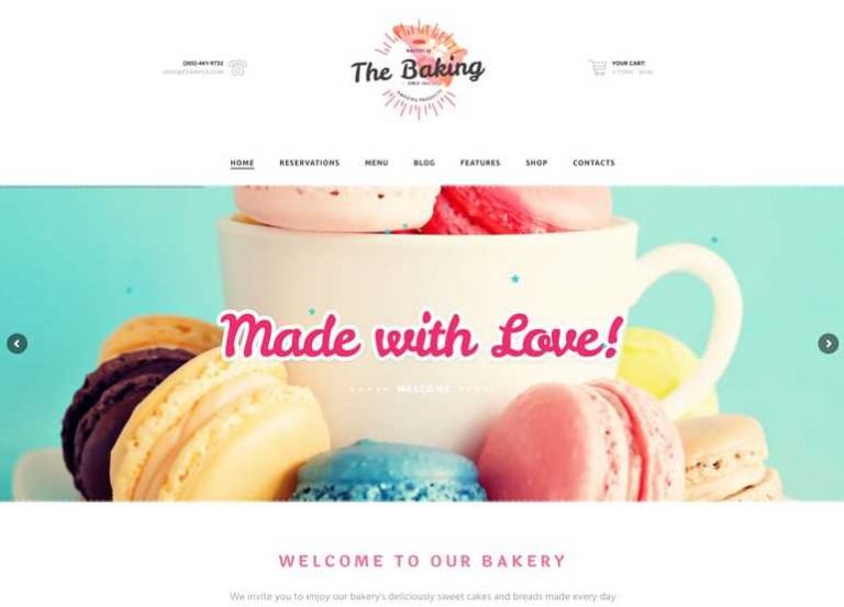 20 Best WordPress Themes for Bakeries, Cafes and Pastry Shops 2019