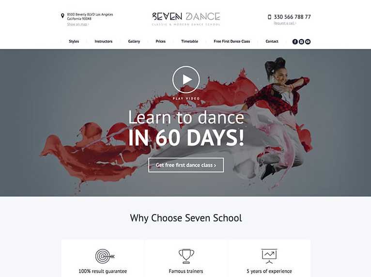 15+ Dance Studio WordPress Themes for Dance Schools, Studios