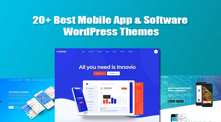 20+ Best Mobile App & Software WordPress Themes in 2020