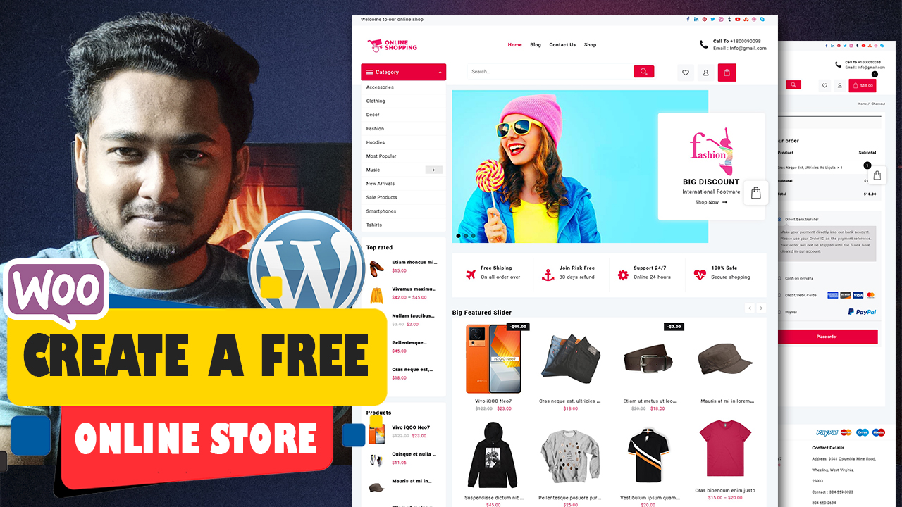 How to Create a Free Ecommerce Website with WordPress